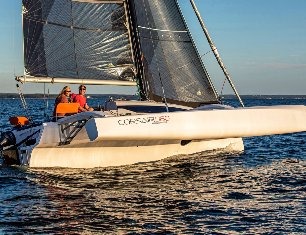 Corsair 880 Trimaran Technical Tour Corsair Marine trimaran